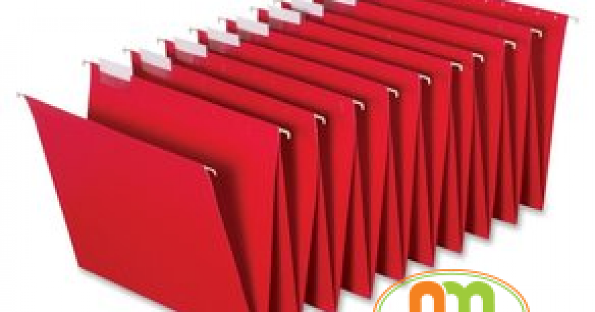 File treo khổ F màu đỏ