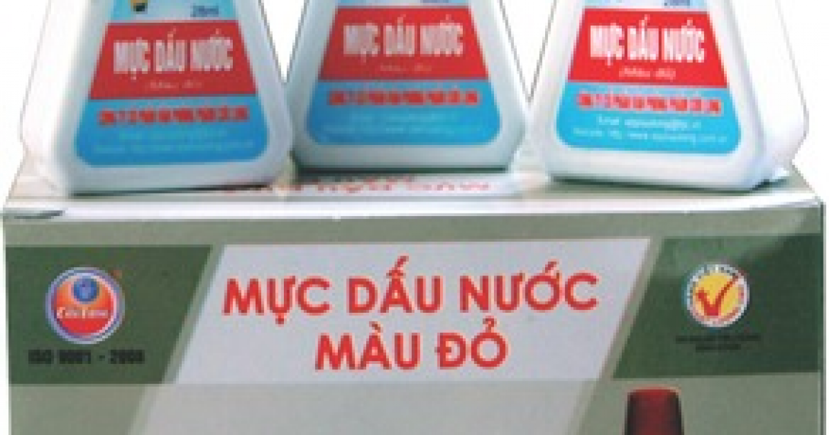 Mực dấu Cửu Long đỏ